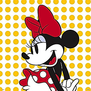 Skinit Decal Gaming Skin Compatible with PS4 Slim Bundle - Officially Licensed Disney Minnie Mouse Profile Yellow Dots Design