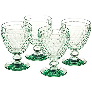 Villeroy & Boch Boston Wine Clarets Set of 4, Green