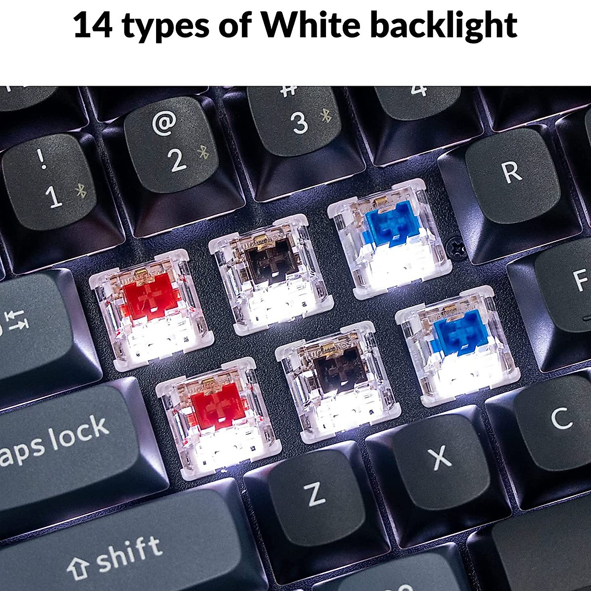 Keychron K10 Pro QMK/VIA Custom Wireless Mechanical Keyboard, Hot-Swappable Full Size 108 Keys Programmable White LED Backlit Brown Switch, Bluetooth/USB-C Wired Gaming Keyboard for Mac Windows Linux