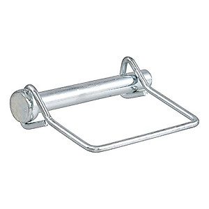 CURT 28279 Trailer Coupler Pin, 3/8-Inch Diameter x 2-3/4-Inch Long, Clear ZINC