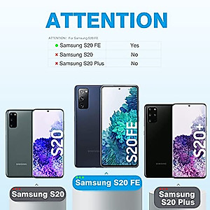 OMOTON [3+2 Pack] Samsung Galaxy S20 FE 5G Screen Protector & Camera Lens Protector, Tempered Glass/Guide Frame/High Definition/9H Hardness