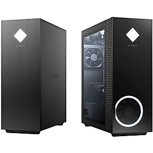HP Omen 30L GT13 Gaming Desktop, AMD Ryzen 5 5600X Processor, GeForce RTX 3060 Graphics, 32GB DDR4-3200 RGB SDRAM, 1TB PCIe SSD+2TB HDD, RGB LED Lighting, Wi-Fi 6, 800W Power Supply, Win10 Home