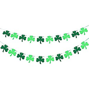 St Patricks Day Decorations Shamrock banner Decor Garland St. Patrick's Day Party Supplies