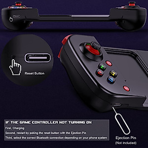 Megadream Mobile Game Controller Gamepad for iPhone iOS Android PC: Works with iPhone 16/15/14/13/12/11, iPad, Samsung Galaxy, TCL, Tablet, Call of Duty, Minecraft - Directly Play (Green)