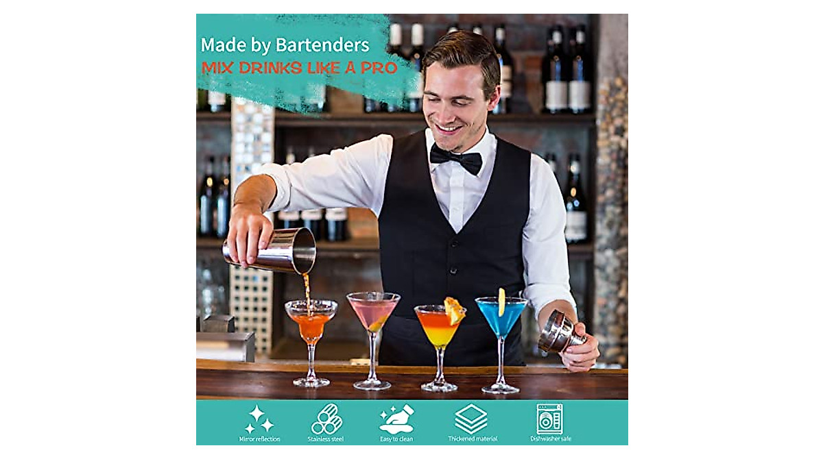 Professional Bartender Kit - Complete Cocktail Shaker Set