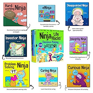 Ninja Life Hacks Decision Making Box Set (Books 57-64: Hard-working Ninja, Disappointed Ninja, Integrity Ninja, Investor Ninja, Problem Solving Ninja, eNinja, Caring Ninja, Curious Ninja)