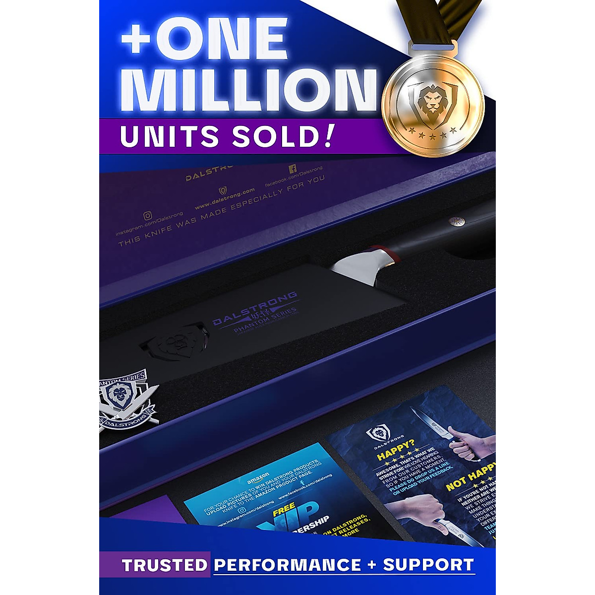 Dalstrong Chef Knife - 8 inch - Phantom Series - Japanese High-Carbon AUS8 Steel Kitchen Knife - Pakkawood Handle - Cooking Knife - Razor Sharp Chef's Knife - Sheath Included