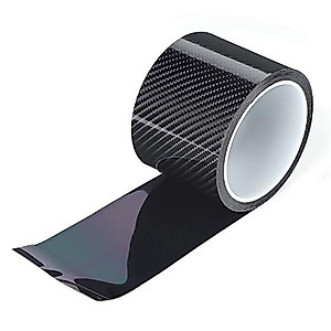 Protective Film for Cars, Carbon Fiber Protective Film Car Door Edge Guard Anti-Scratch Sticker Black(7CM*3M)