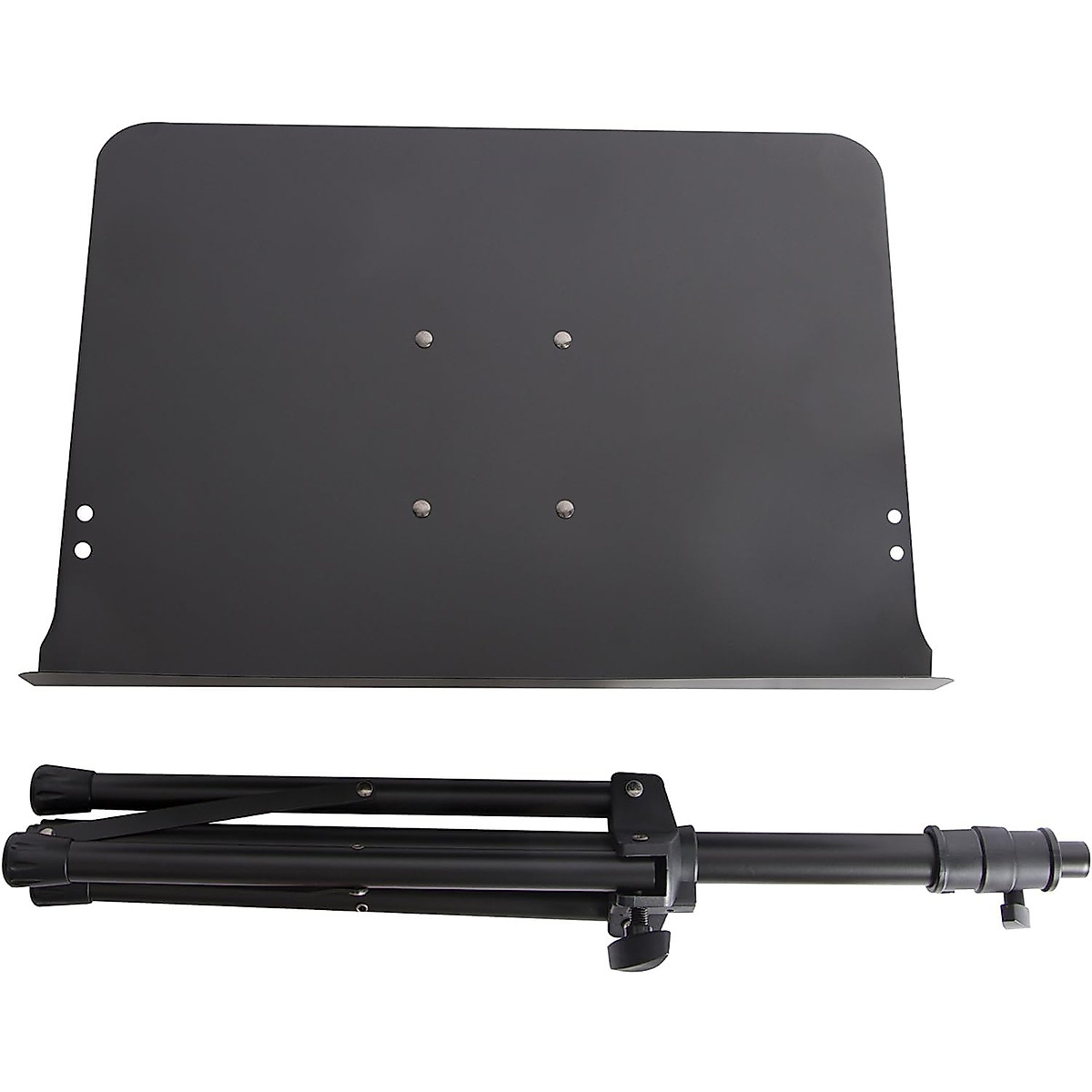 On-Stage SM7211B Professional Grade Folding Orchestral Sheet Music Stand, Black