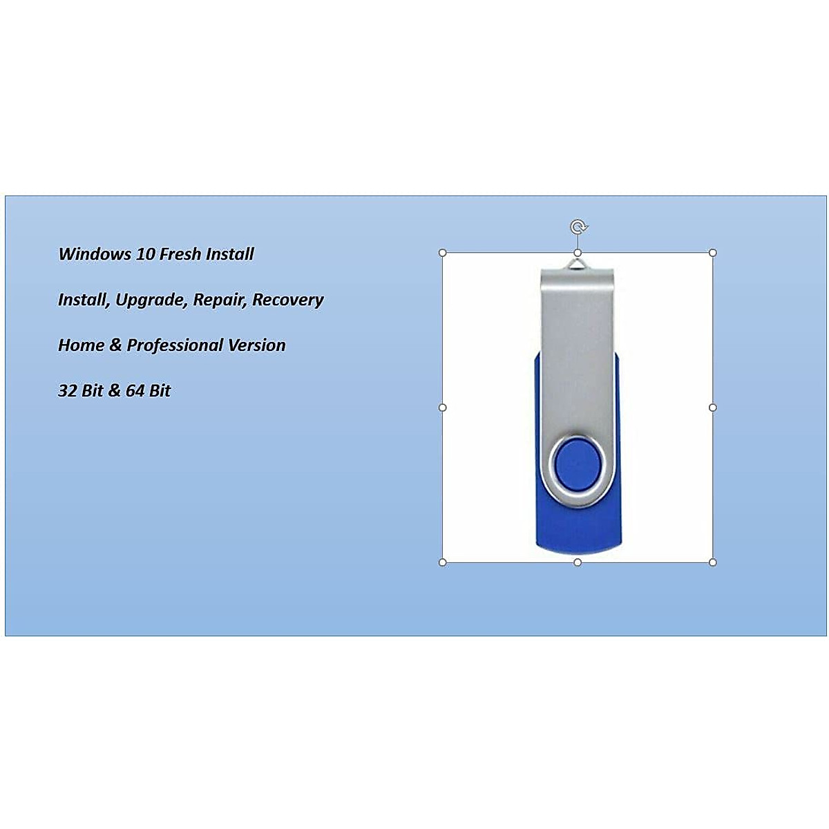 ROW Compatible Windows 10 All Version Install to Factory Upgrade Recovery Repair Reinstall Clean Reboot Restore Fix Update Bootable | 32/64 Bit & Antivirus, Drivers,16 GB USB | Desktop or Laptop