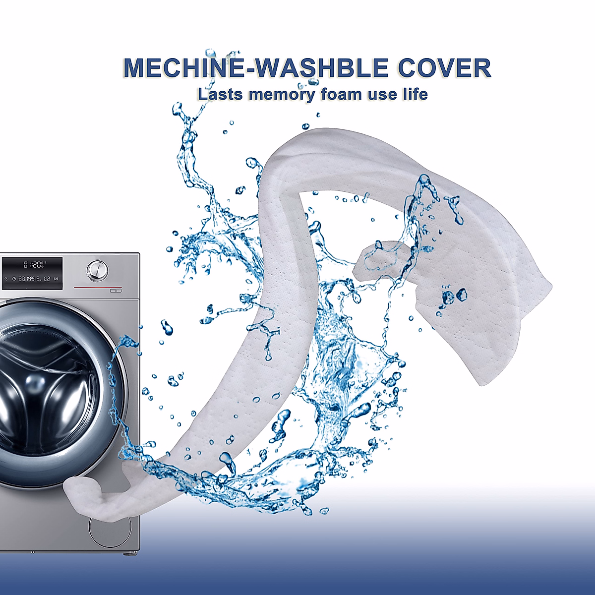 Askme Twin Mattress Topper 4 Inch Ventilated Gel Memory Foam and Firm Foam Support with Bonus Cover, Adjustable Softness Relief Back Pain Breathable and Washable Cover, CertiPUR-US