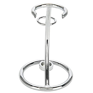 esowemsn 1PC Silver Stainless Steel Razor Holder Stand Brush Shaving Holder Safety Men's Shaving Razor Brush Stand Shaver Kit Organizer