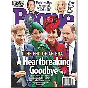 PEOPLE WEEKLY, THE END OF AN ERA * A HEARTBREAKING GOODBYE MARCH, 23rd 2020 (PLEASE NOTE: ALL THESE MAGAZINES ARE PET & SMOKE FREE MAGAZINES. NO ADDRESS LABEL. (SINGLE ISSUE MAGAZINE.)