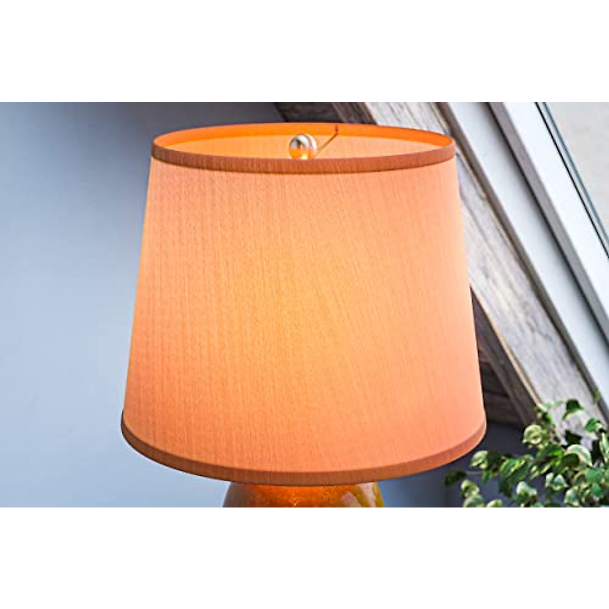 Kenroy Home 32366TEAL Tucson End Table Lamp, Teal Ceramic Glaze Large