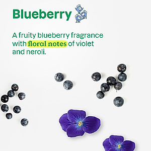 ATTITUDE Shampoo and Body Wash for Kids, EWG Verified Hair and Body Cleanser, Dermatologically Tested Soap, Plant and Mineral Based Bath Products, Vegan, Blueberry, 16 Fl Oz
