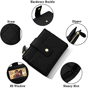 YINHEXI Wallet for Women, Womens Wallet Card Holder, Small Bifold RFID Blocking Purse, Cute Small Leather Pocket Wallet for Women, Girls, Ladies Mini Short Purse