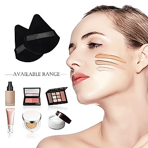 Triangle Powder Puff, Bvcewilty 6 Pieces Soft Velour Makeup Puff for Loose and Body Powder