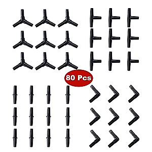 Patioer Aquarium Airline Tubing Black, 320 Ft Standard 3/16" Silicone Flexible Airline Tubing Hose for Aquariums, Fish Tank, Terrariums, and Hydroponics, Air Pump Accessories