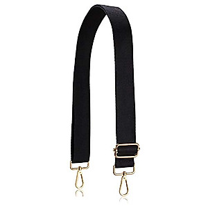 Allzedream Crossbody Bag Strap Soft Adjustable Replacement Purse Straps (Black)