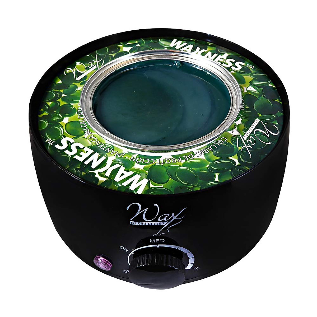 Waxness Waxing Protection Collars 50 Pack Green Fits Most 14-16 Ounces Tins and Pots