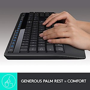 Logitech Z313 2.1 Speaker System MK345 Wireless Keyboard and Mouse Combo