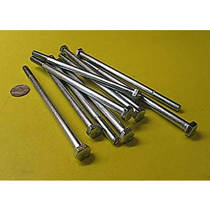 8.8 Zinc Steel Bolts PT M8 x 1.25 mm x 160 mm Long 10 pcs