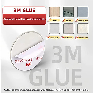 CQDAMENG - Door Stop - Door Stop Wedge - Made of Metal Good Zinc Alloy - Complimentary Two Anti-Collision mats in The Same Color - Restroom, Bedroom, Kitchen