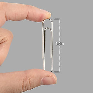 Binder Clips Paper Clips, EHME 340pcs Metal Office Clips Set with Paper Clamps Paperclips for Office and School Supplies, Assorted Large, Medium, Small Sizes