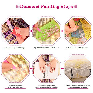 DIY 5D Diamond for Painting Kit 2Pack for Adults Kids Shiba Inu Dog and Panda Diamond Painting,12''x12''Full Drill Round Crystal Rhinestone Painting for Stress Relief Home Wall Mural Decor Art Crafts