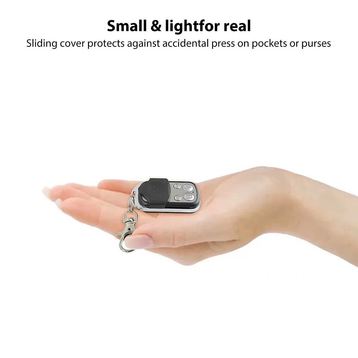 Wireless RF Remote Controller Copy 4 Buttons With Keychain for Electric Gate Garage Door Key Switch Controller