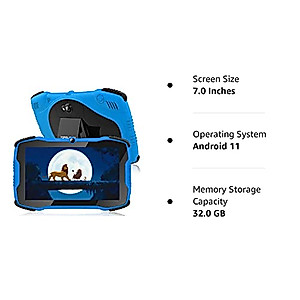 Tablet for Kids 7 Kids Tablet for Toddlers Tablet with Case Included, Kids Learning Tablet with Wi-Fi Dual Camera 2GB 32GB, Parental Control, Youtube, Netflix,Shock Proof Children Tablet for Boy Girls