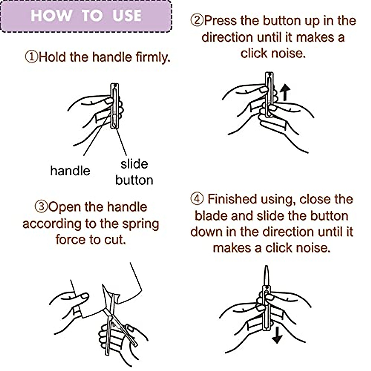 SUN-STAR Stationery STICKYLE Scissors (Compact) Slarino Black S3720004