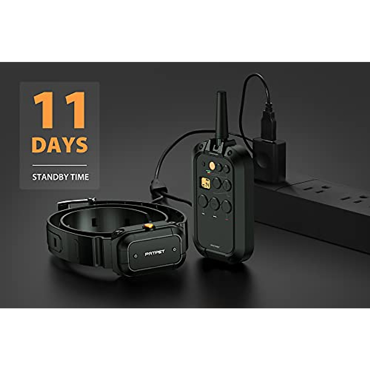 PATPET Dog Training Collar with Remote(3/4 Mile) - Outdoor Hunting E Collar for Dogs Training, Shock Collar for Medium Large Dogs(15-140 lbs)