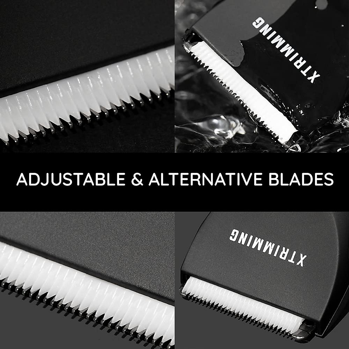 Xtrimming Pubic Hair Trimmer for Men - Waterproof Electric Body Trimmer for Men - Body Hair Trimmer for Men - Great Hair Razor Hygiene Fully, Cordless Trimmer, Rechargeable & Smooth Body Shaver