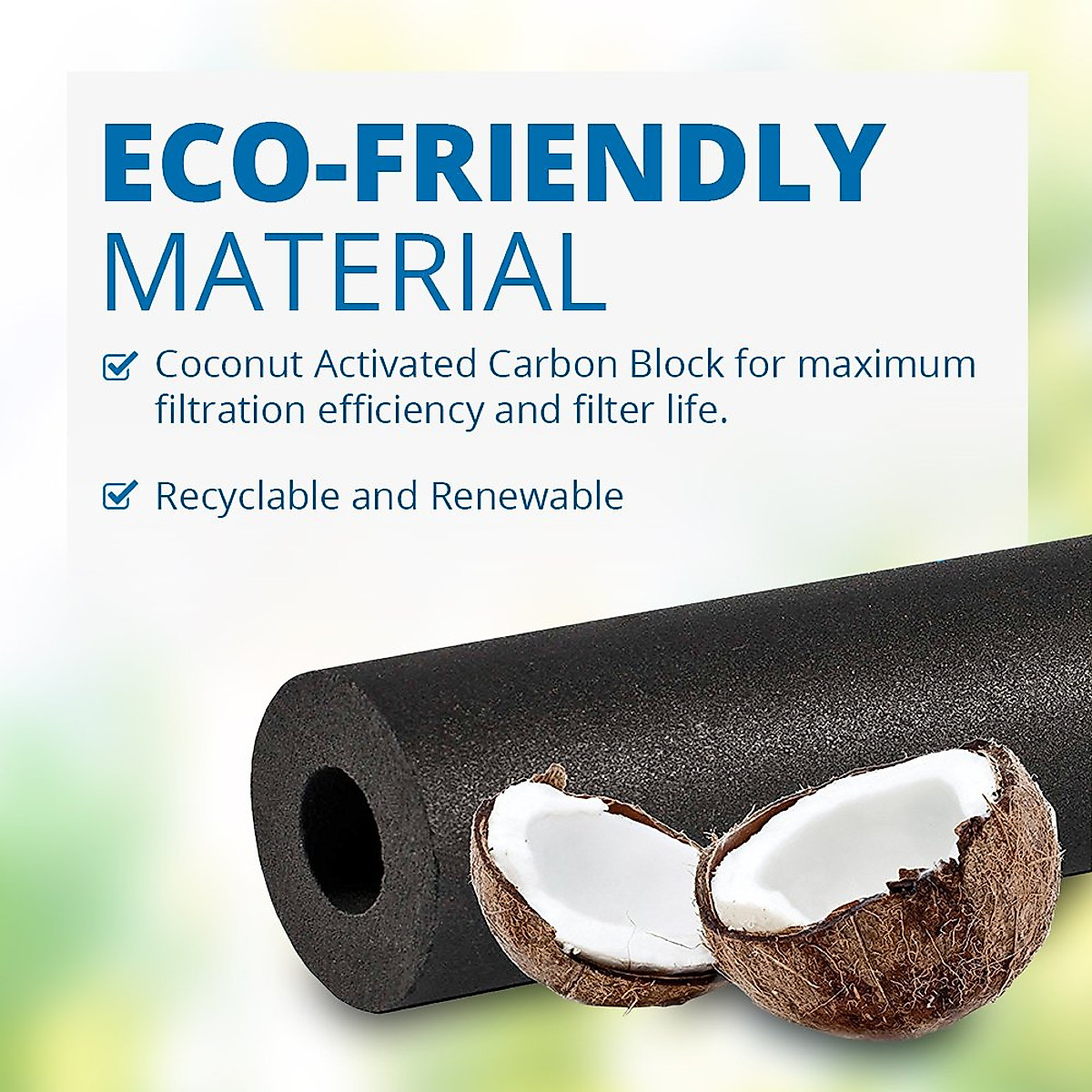 Aqua Fresh MWF Refrigerator Water Filter Replacement Compatible with GE SmartWater MWF, MWFA, MWFP, MWFINT, GWF, 46-9991, HDX FMG-1, WFC1201 (6 Pack)