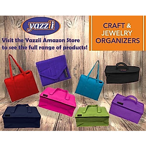Yazzii 100 Spool Thread Organizer - Thread Holder Organizer - Portable Thread Storage Bag Purple