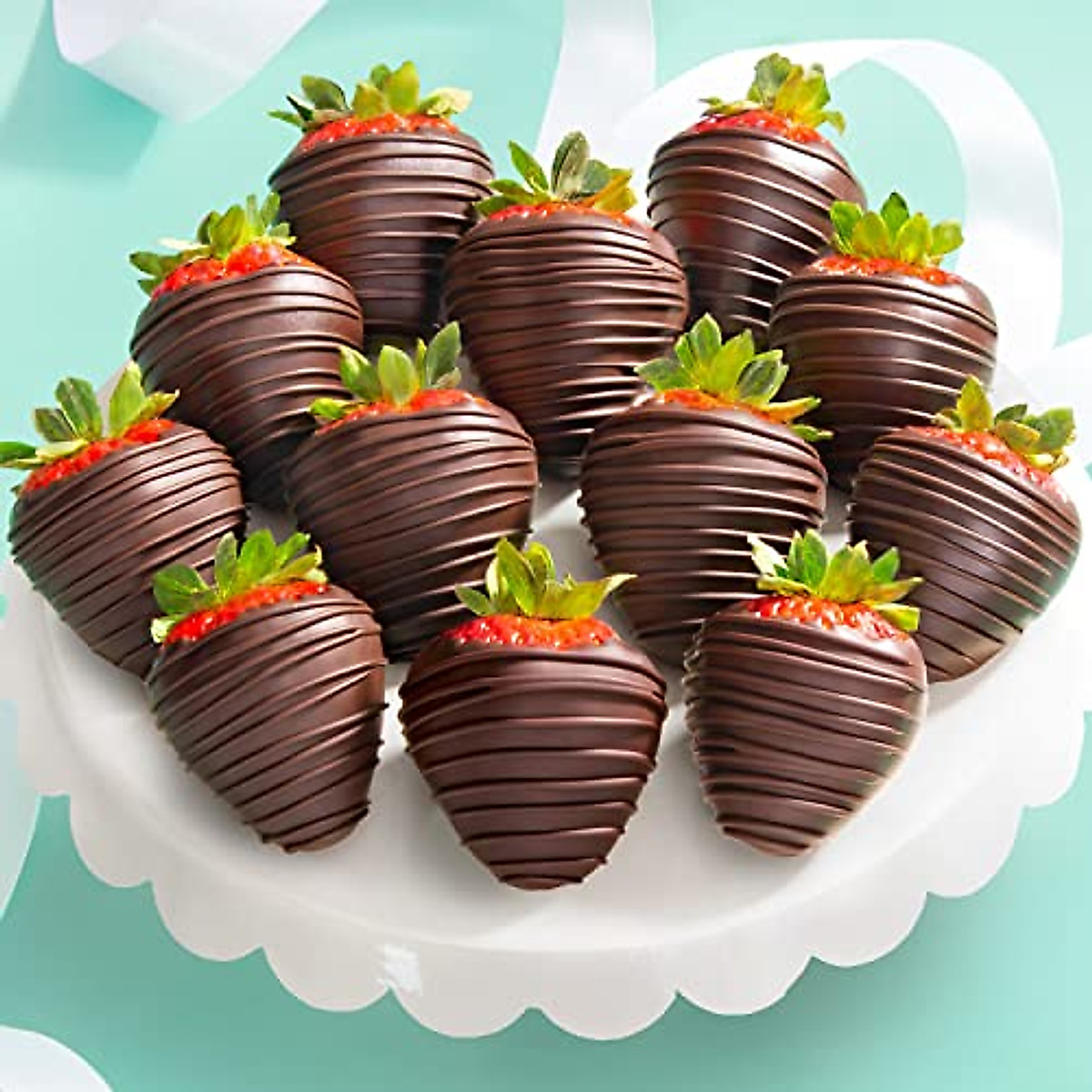 Golden State Fruit 12 Dreamy Dark Chocolate Covered Strawberries