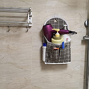 8 Pack Wall Hanging Storage Bag with Pockets, Over The Door Organizer Foldable Bags with Hooks for Bathroom Bedroom Kitchen Rv Storage and Organization