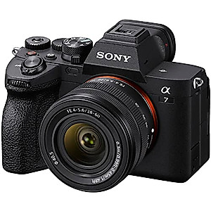 Sony a7 IV Full Frame Mirrorless Camera Body with 2 Lens Kit FE 28-60mm F4-5.6 + 28-70mm F3.5-5.6 ILCE-7M4K/B + SEL2860 Bundle w/Deco Gear Backpack + Monopod + Extra Battery, LED and Accessories