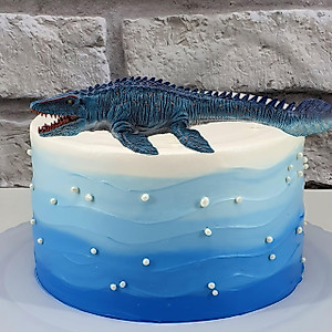 Gemini&Genius Dinosaur Toy, Mosasaurus Action Figure, Reptile Animal Toy, Great Gift, Collection, Cake Topper, Role-Play, Storytelling Prop, Party Supplie, Room Decor for Kids