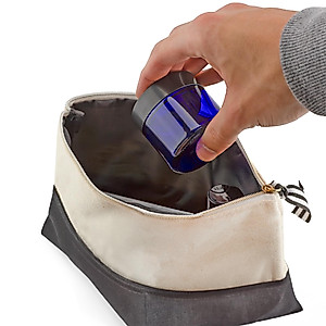 Cornucopia Brands Combination 12 Pack of Cobalt Blue 1oz & 2oz Glass Cosmetic Jars, Lids Included; Refillable Containers for Creams, Lotions