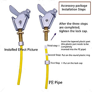 HONGBEC Drinking Fountain Bubbler Faucet Drinking Water Faucet in Chrome,100% Lead-Free Solid Brass Water Filter Faucet Outdoor Drinking Tap