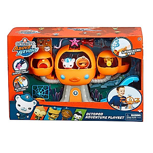 Octonauts Octopod Playset | 8 Pieces Including Deep Sea Captain Barnacles & Gup A, Multicolor, 5.12 x 15.5 x 8.5 inches