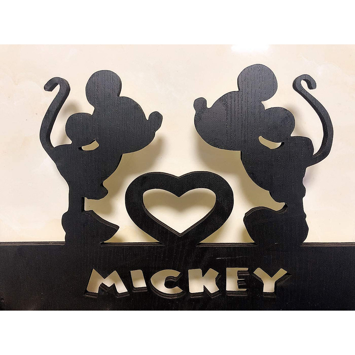 KL Mick Door Hooks,Disney Mickey Mouse Cartoon Animation Coat Hooks,Key Holder,Key Hanger for Wall、Entryway and Living Room,Gift,5 Hooks Holder (a5)