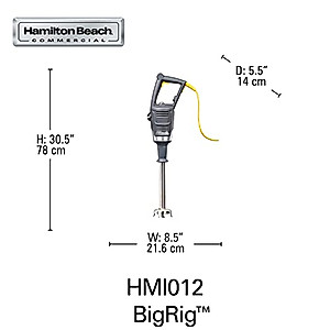 Hamilton Beach Commercial BigRig™ Immersion Blender - HMI012