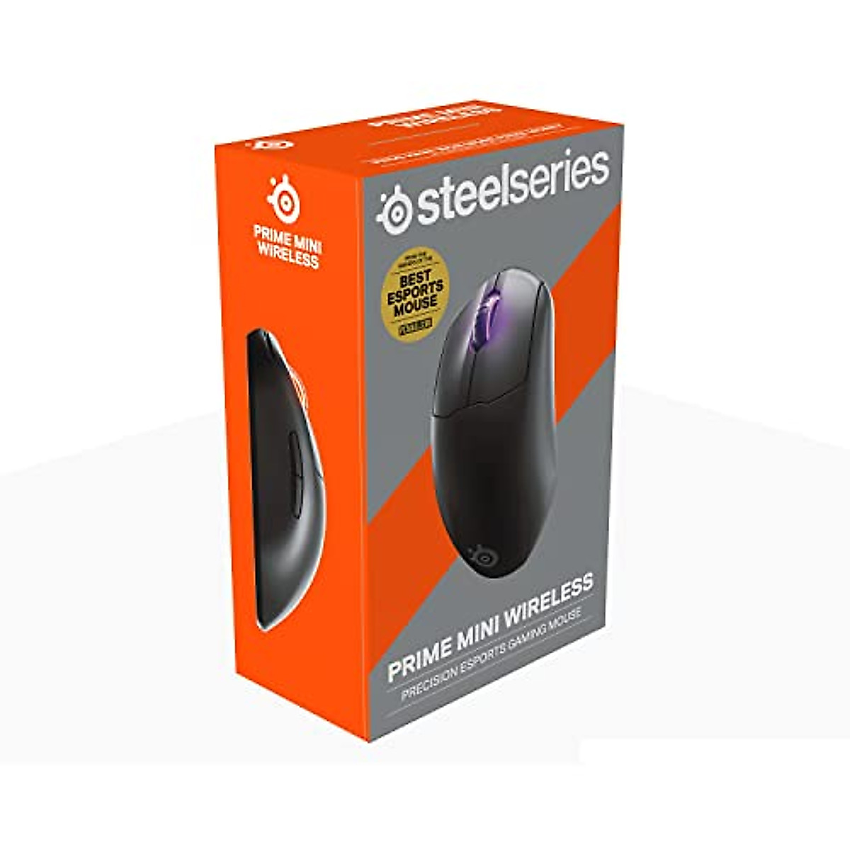 SteelSeries Esports Mini Wireless FPS Gaming Mouse – Ultra Light – Prime Mini Edition – 5 Programmable Buttons – Lag-free 2.4GHz – 100H Battery – 18K CPI Sensor – Magnetic Optical Switches – PC/Mac