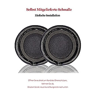 Adhiper Replacement Mixr Earpads Replacement Ear Pads Protein PU Leather Ear Cushion is Compatible with Mixr On-Ear Headphones (Red)