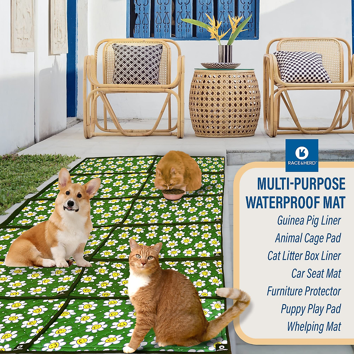 Reusable Guinea Pig Cage Liner Washable Guinea Pig Bedding | Guinea Pig Bedding Odor Control Waterproof Crate Pad | Modular Hamster Bedding 2Pcs Bedding for Guinea Pigs 13.7x25.5 Guinea Pig Pee Pad