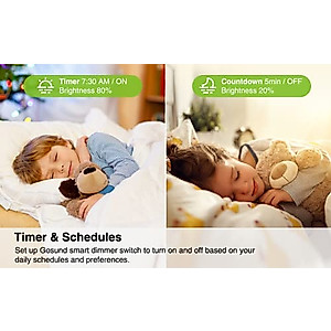 Beantech SW2 Smart Wall Single Pole Dimmer Switch, 1 Pack, White