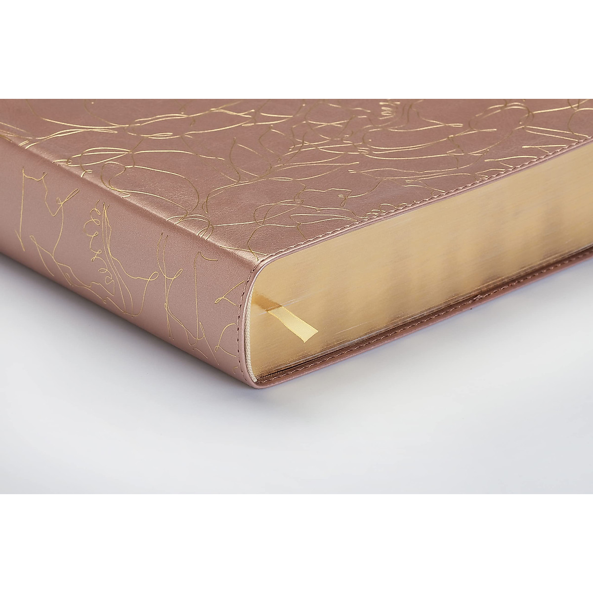 NLT Super Giant Print Bible, Filament Enabled (LeatherLike, Blush Floral, Red Letter): DaySpring Signature Collection